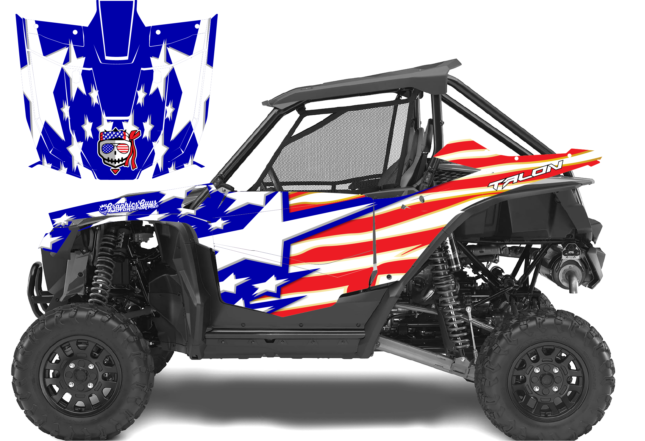 HONDA TALON - BECAUSE 'MERICA – Graphics Guys Motorsports
