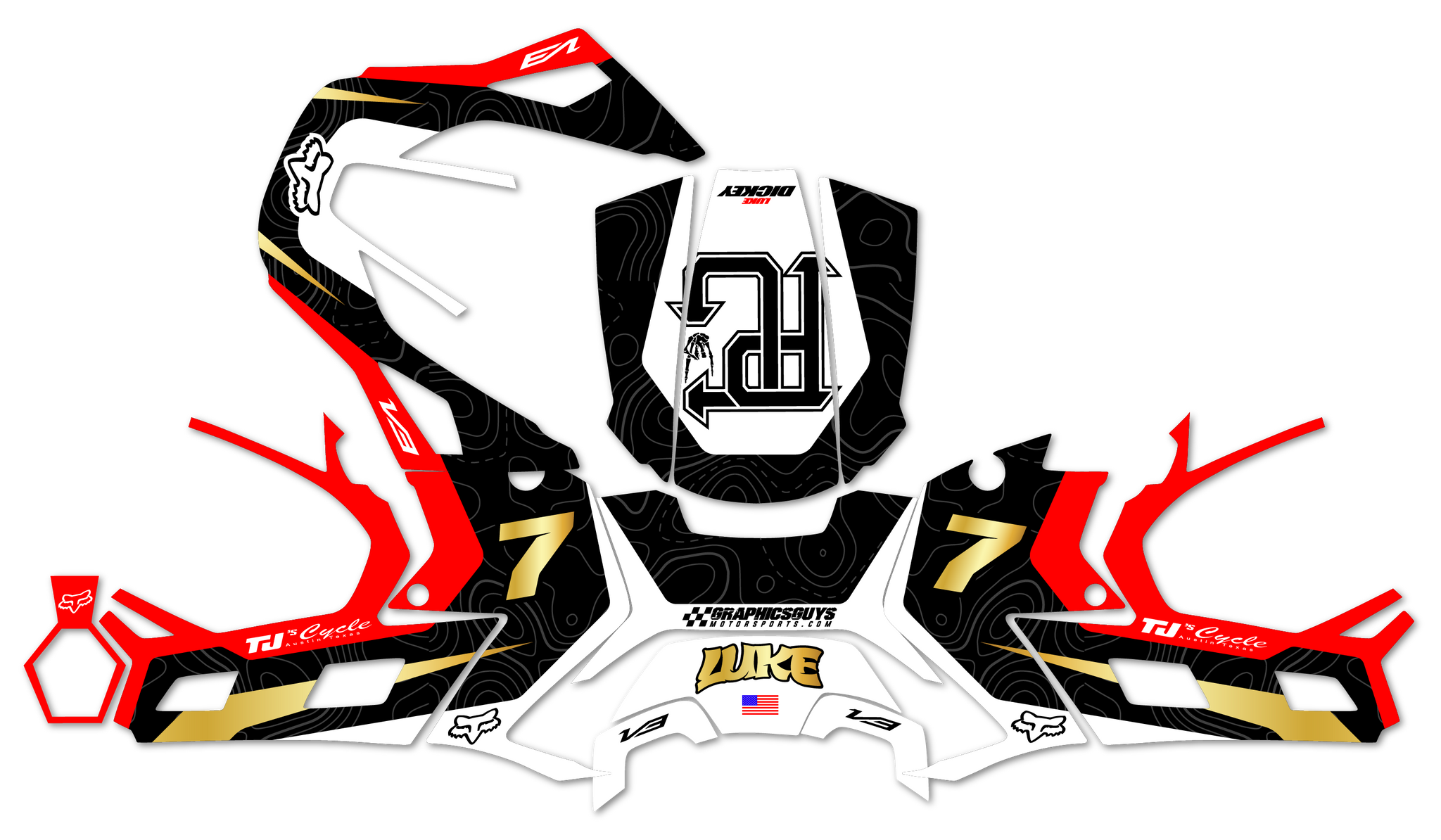 FOX - TOPOGRAPHIC – Graphics Guys Motorsports