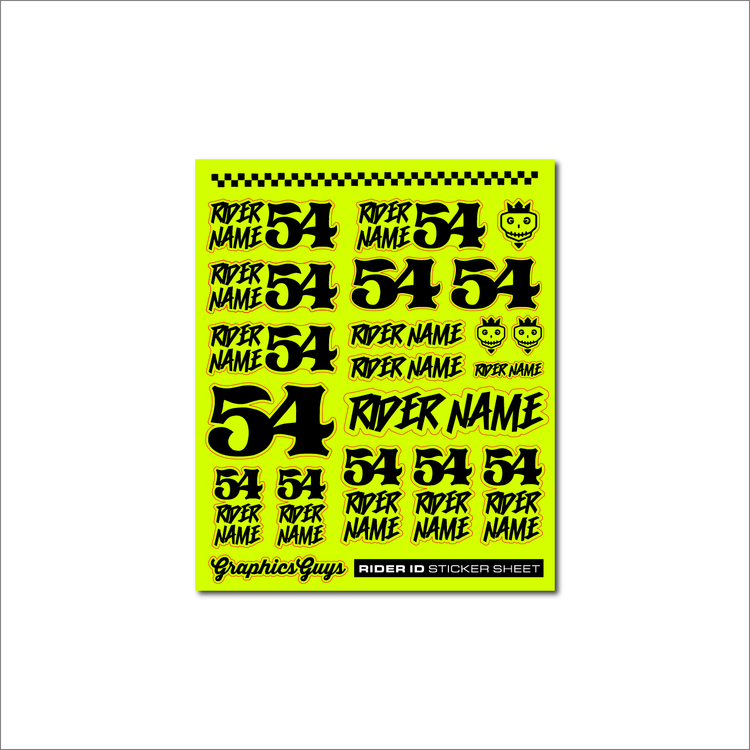 Ripper - Sticker Sheets – Graphics Guys Motorsports