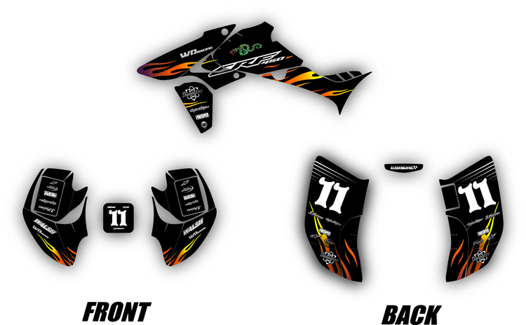 HONDA TRX - FLAMES – Graphics Guys Motorsports